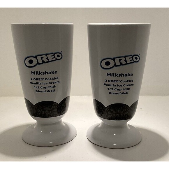 Dining | Oreo Milkshake Malt Sundae Milkshake Recipe Cups Set Of 2 ...
